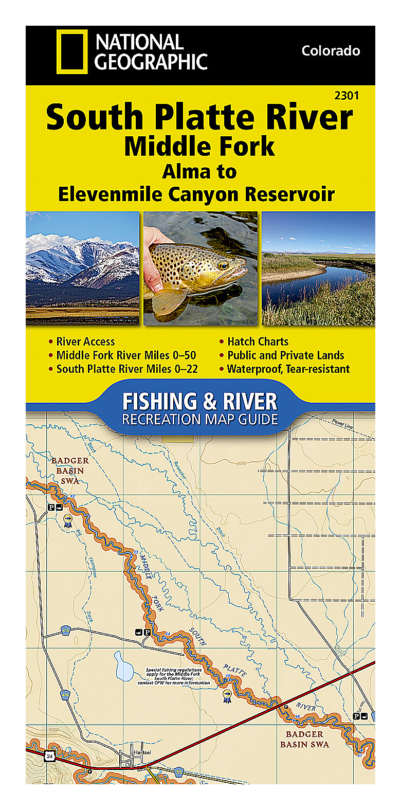 National Geographic Fishing and River Recreation Map Guide Series Maps ...